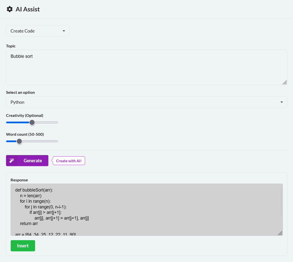 AI Assist – Knowledgebase